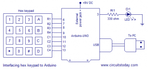 Digital code lock using arduino. Circuit diagram, program and theory.